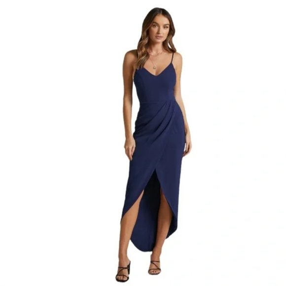 Showpo. | Dresses | Showpo Lucky Day Maxi Dress Navy | Poshmark